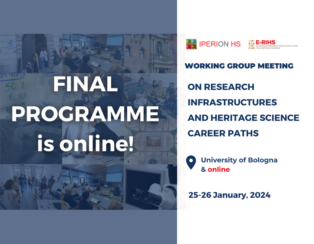 Working Group meeting | Bologna, January 25-26 - E-rihs
