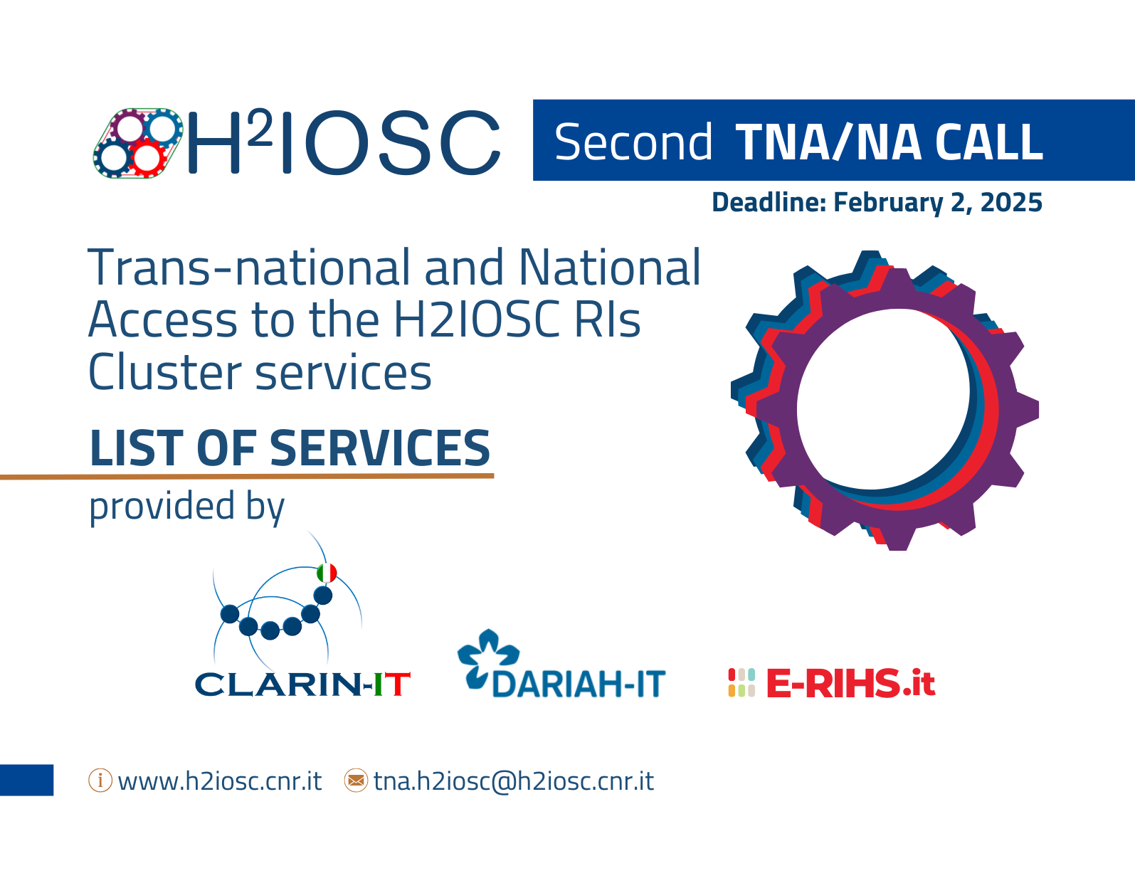 H2IOSC: The second call for Transnational and National Access to ...