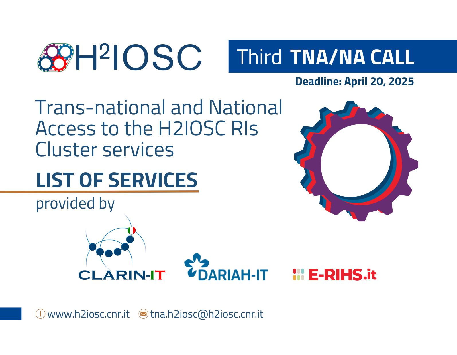 The third call for access to advanced digital services of H2IOSC is open! - E-rihs